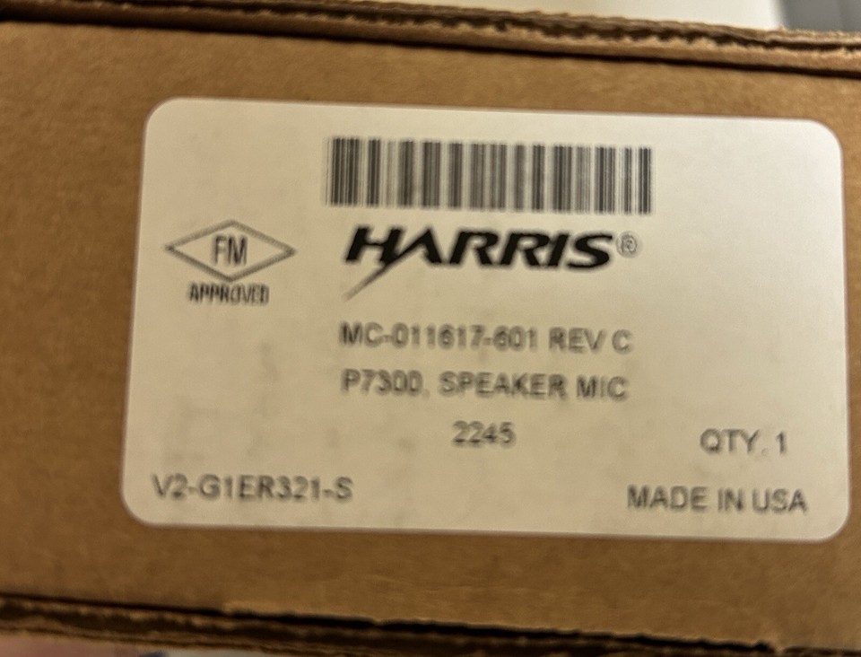 Harris P7300 Firefighting Speaker Mic | eBay