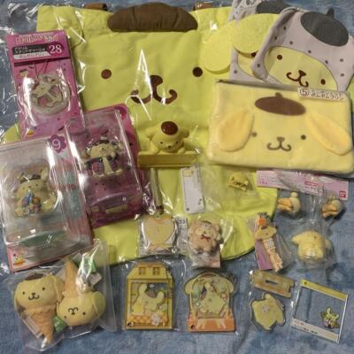 Pompompurin Goods lot of 21 Plush Acrylic stand Mini Figure mini ...