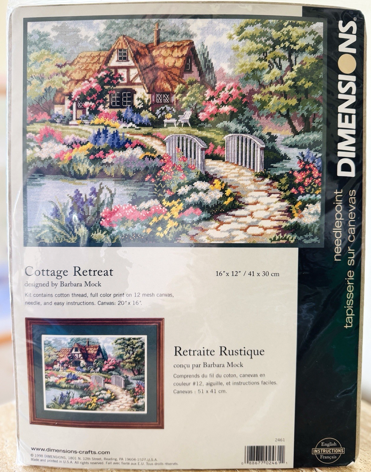 Dimensions Cottage Retreat Needlepoint Kit Barbara Mock #2461 ...