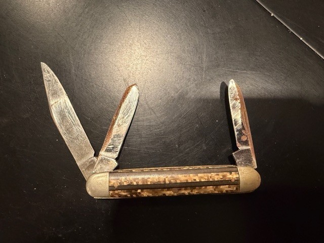 Queen Single and Two Blade Folding Pocket Knife Knives Bone Handle BA ...