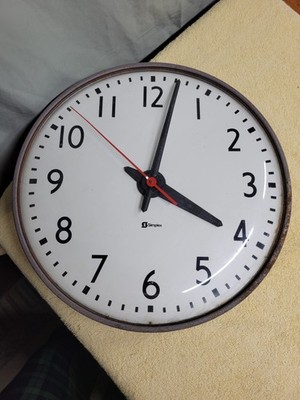 Vintage Simplex 15" Glass Face Wall Shop Clock Parts/Repairs | eBay