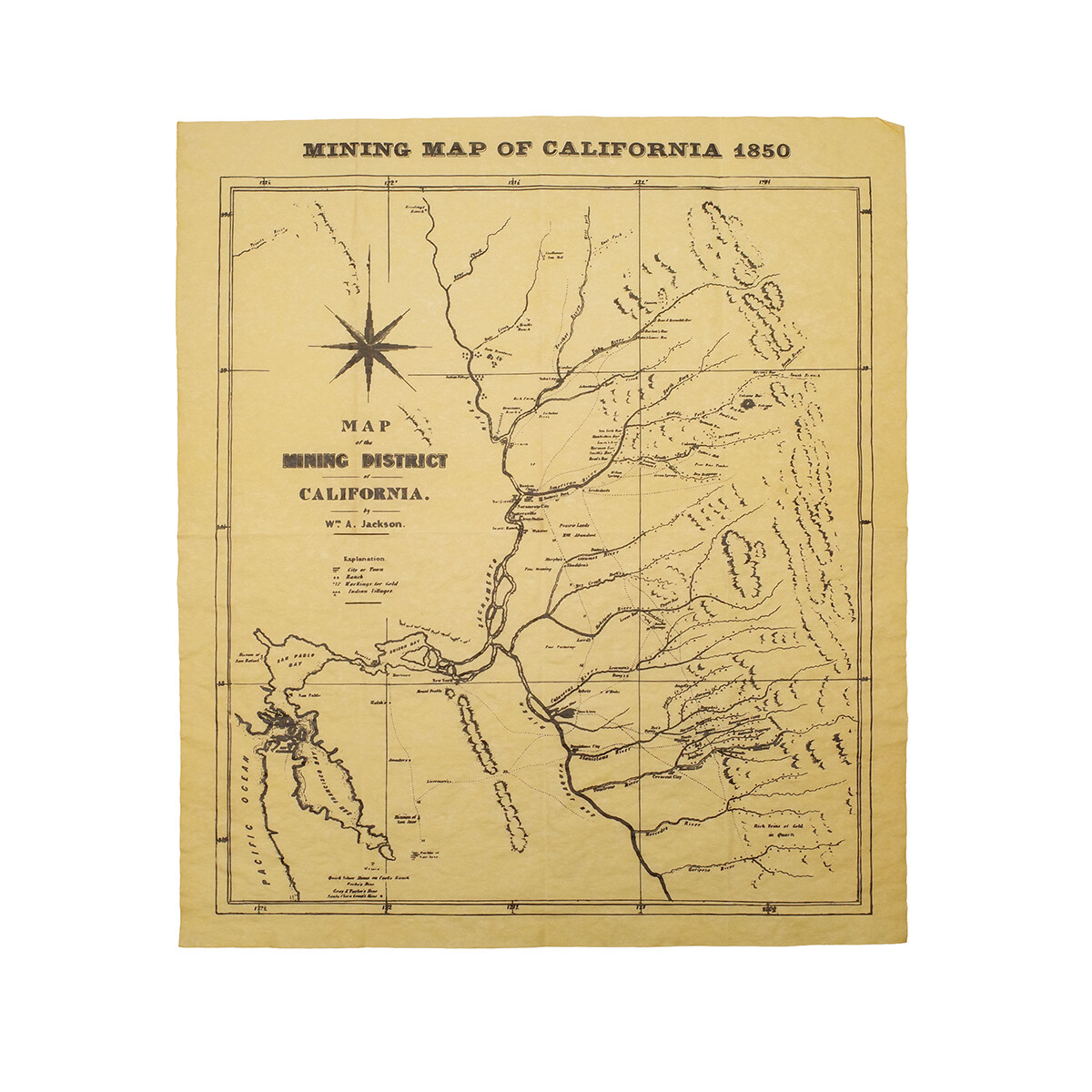 California Gold Towns Map California Gold & Gem Maps California
