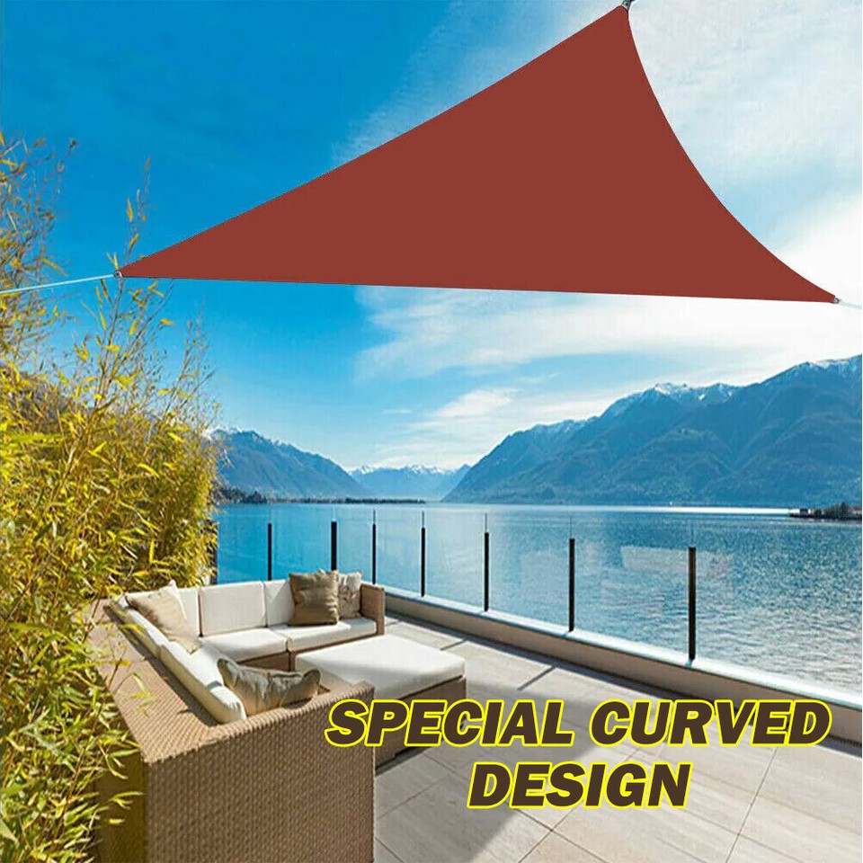 Outdoor Sun Shade Sail Waterproof Canopy Patio Triangle Shelter UV ...