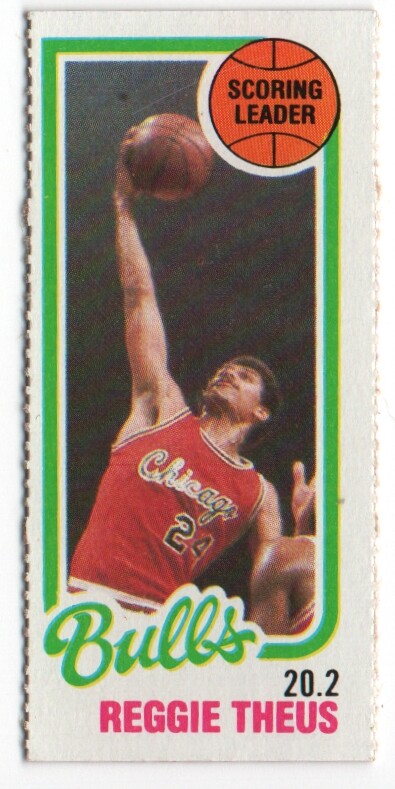 1980-81 Topps Basketball Reggie Theus Card #41 Scoring Leader Chicago ...