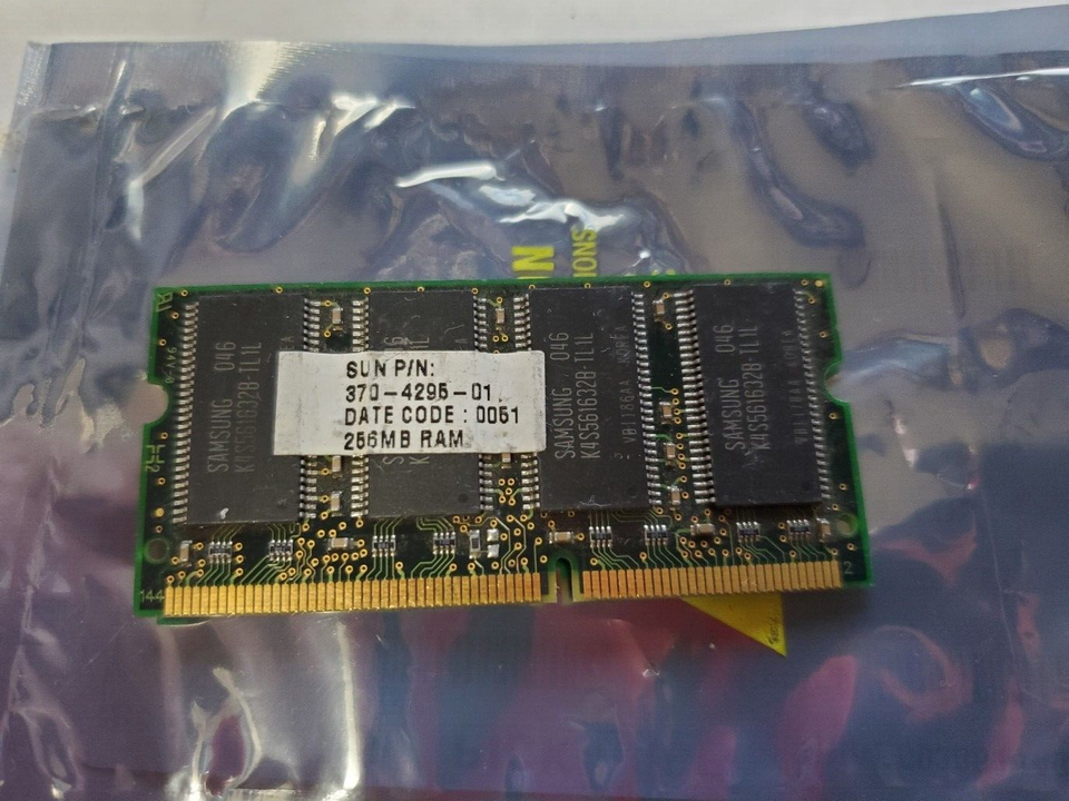 Sun 256MB Memory RAM 370-4295-01, Samsung M464S3254BT1-L1L | eBay