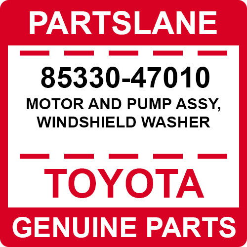 85330-47010 Toyota OEM Genuine MOTOR AND PUMP ASSY, WINDSHIELD WASHER ...
