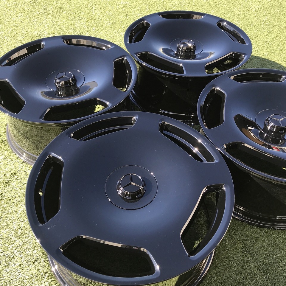 20 MERCEDES MAYBACH RIMS BLACK STOCK SET 4 S580 S600 S450 S560 OEM ...