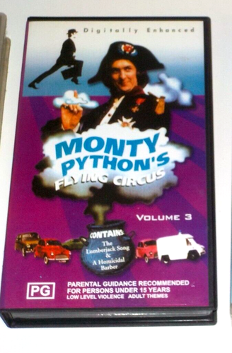 VHS Monty Python's Flying Circus Vol 3 [Enhanced] Pal Aus copy - great ...