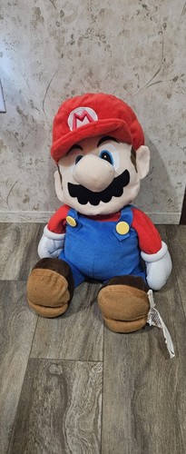 Super Mario Bros Mario Jumbo Plush 22” Large Stuffed Toy Nintendo Has ...