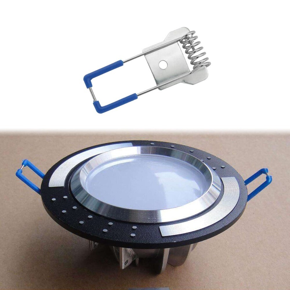 Silver Panel Lamp Spring Clip Blue Recessed Lighting Accessories ...