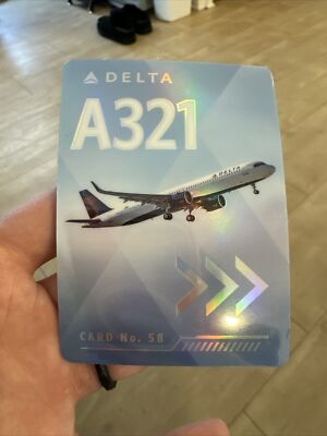 Delta Air Lines Trading Card Airbus 321neo (Card #58) | eBay