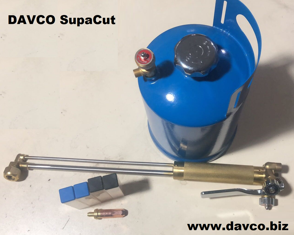 Oxygen Gasoline Cutting Torch Set Big SAVINGS Vs Acetylene propane Cut ...