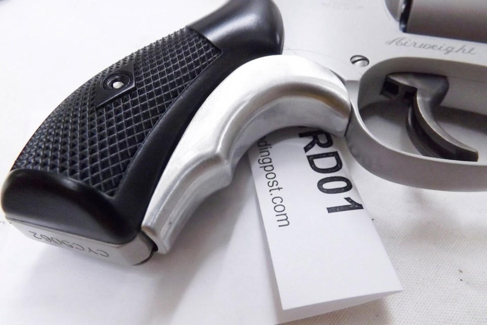 Black Ajax copy Grips with T-Grip Tyler style Adapter S&W J Revolvers ...