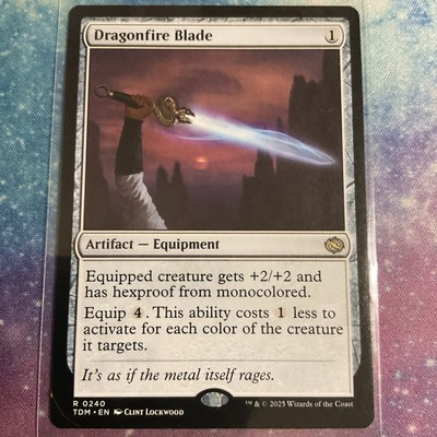 Dragonfire Blade (REGULAR) x1 - MTG Tarkir: Dragonstorm TDM #240 | eBay