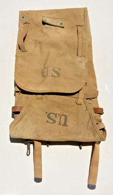WW1 US M1910 Haversack Military Pack WWI Canvas Khaki AEF 1917 Dated | eBay