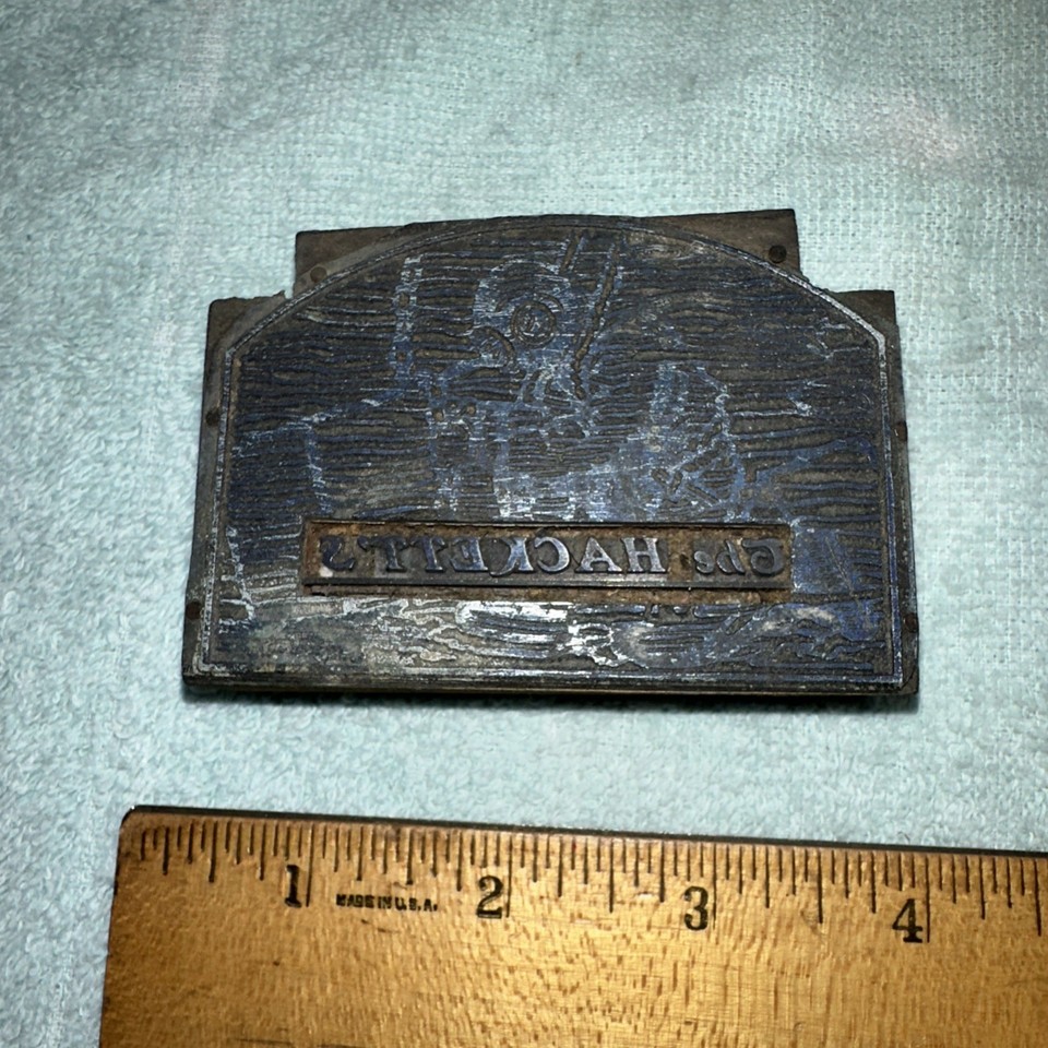 Printing Block “ Diver Underwater Scene “ Room For Type | eBay