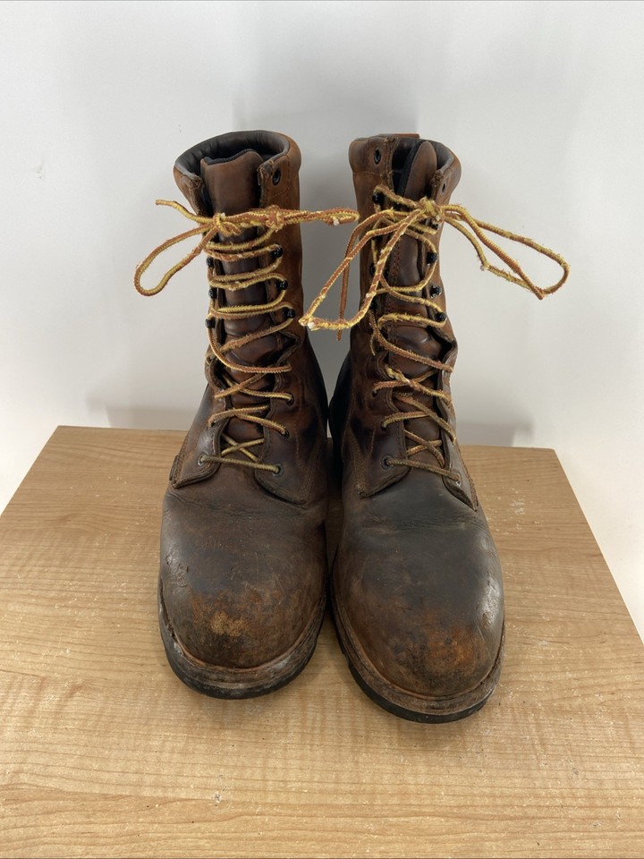 RED WING 4417 LOGGERMAX BROWN LEATHER LACE UP LOGGER THINSULATE BOOTS ...