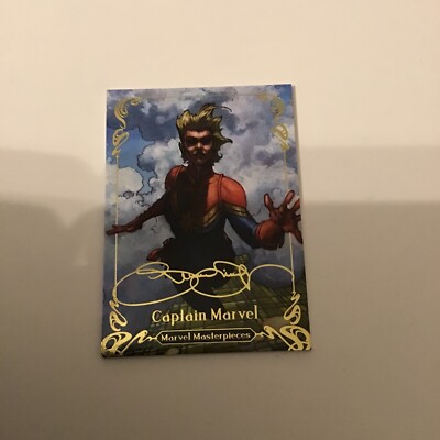 2018 Marvel Masterpieces GOLD PARALLEL SP Captain Marvel card 85 | eBay