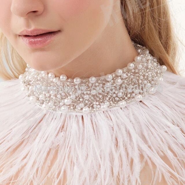 Sale! Handmade Exclusive Crystal Rhinestone Feather Wedding Necklace ...