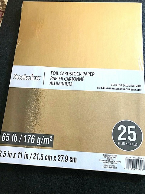 Recollections Gold Foil 65lb Cardstock Paper Single for sale online | eBay