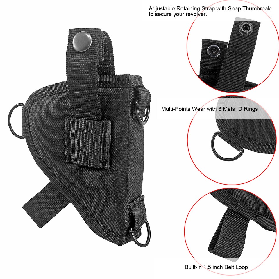 Tactical Cross Body Sling Shoulder Revolver Holster for Most J Frame ...