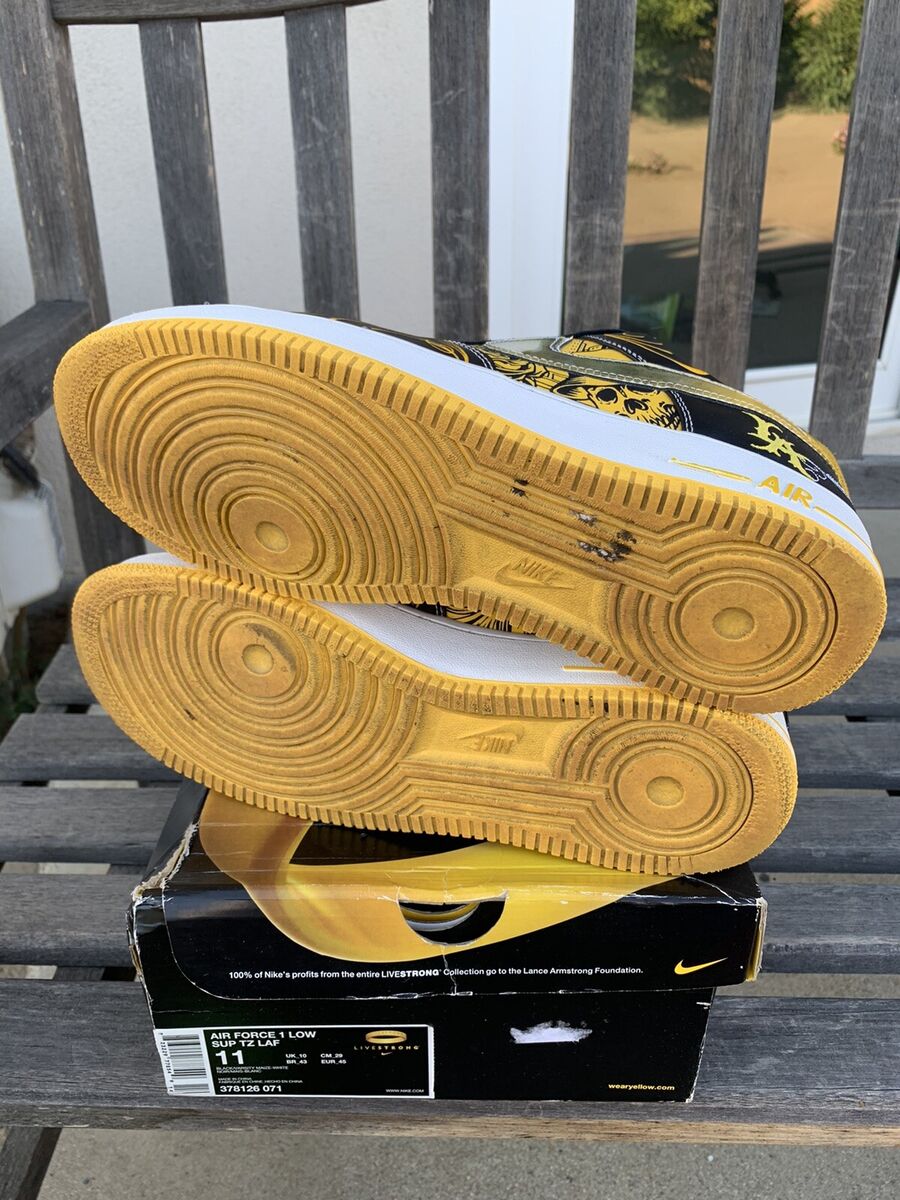 Nike Air Force 1 Low Mr. Cartoon Livestrong LA Sz 11 Undftd Nike Air Force 1 Low Mr. Cartoon Livestrong LA Sz 11 Undftd