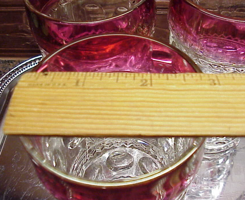 Vintage Indiana Glass Kings Crown Ruby Thumbprint Glasses (4) Tumblers ...