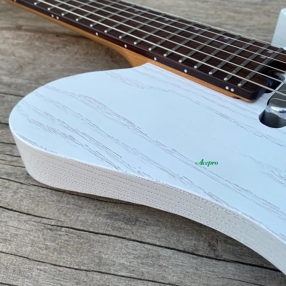 Acepro Upgraded Headless Electric Guitar Sunburst Color 2 Single ...