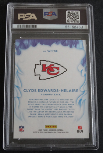2020 Panini Donruss #WHCE Clyde Edwards Helaire White Hot Rookies Card ...