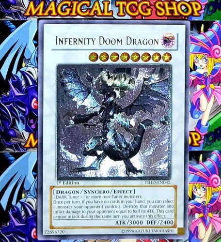 Yugioh Infernity Doom Dragon TSHD-EN042 1st Edition Ultimate Rare ...