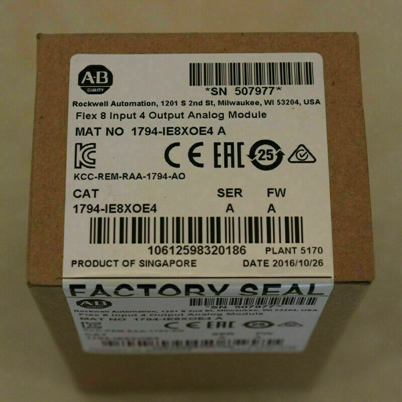New Sealed 1794-IE8XOE4 /A Flex 8 Input 4 Output Analog Module ...