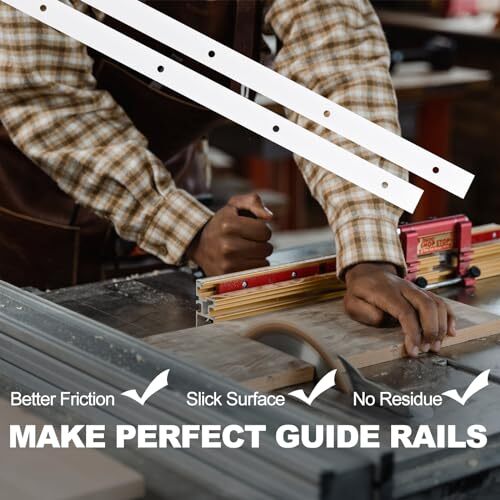 UHMW Crosscut Sled For Table Saw Sled Miter Bars, 3/4" X/5" X 17 ...