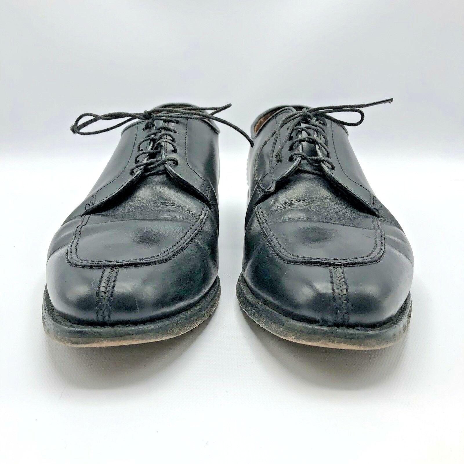 Allen Edmonds Lasalle Men Black Leather Split Toe Oxford Shoe SZ 9.5D ...