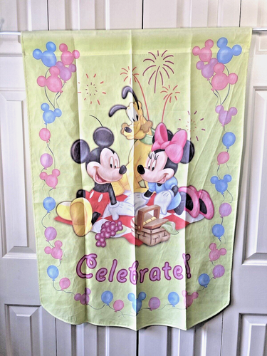 Disney Mickey Hamilton Collection Celebrate House Flag Large 28" x 40 ...