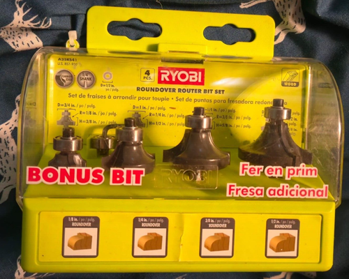 RYOBI Roundover Router Bit Set 4-Piece + 1 Bonus | eBay