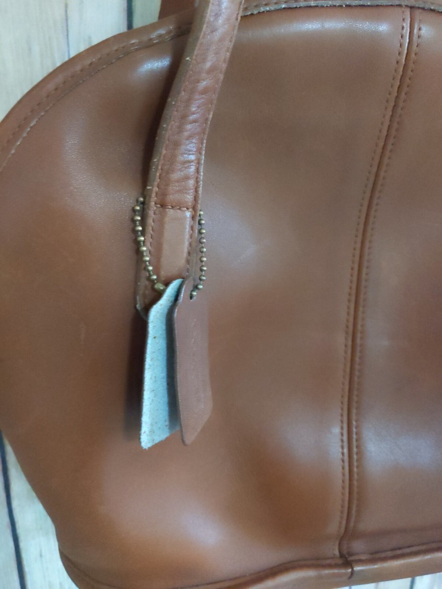 Coach Asheville Bowler Dome British Tan Leather vintage Coach Asheville Bowler Dome British Tan Leather vintage