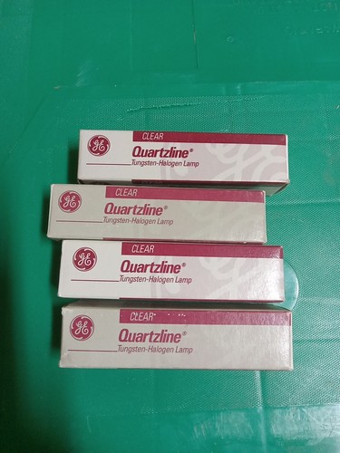 Lot of 4 GE QUARTZLINE 15507 TUNGSTEN LAMP Q100CL/MC 100 WATT 120V | eBay