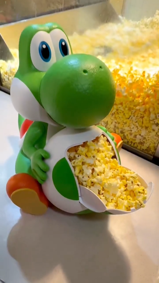 The Super Mario Galaxy Movie Yoshi Popcorn Bucket Limited Edition Night ...