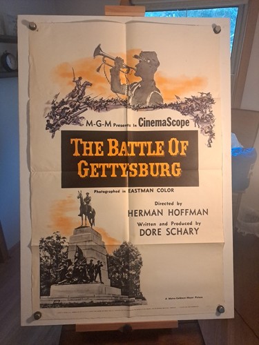 The Battle Of Gettysburg Original 1956 Movie Poster 27x41 1sh | eBay