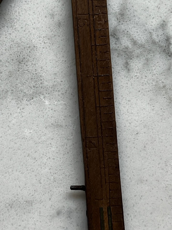 Vintage Wooden Brass Folding Ruler 12 inch | eBay