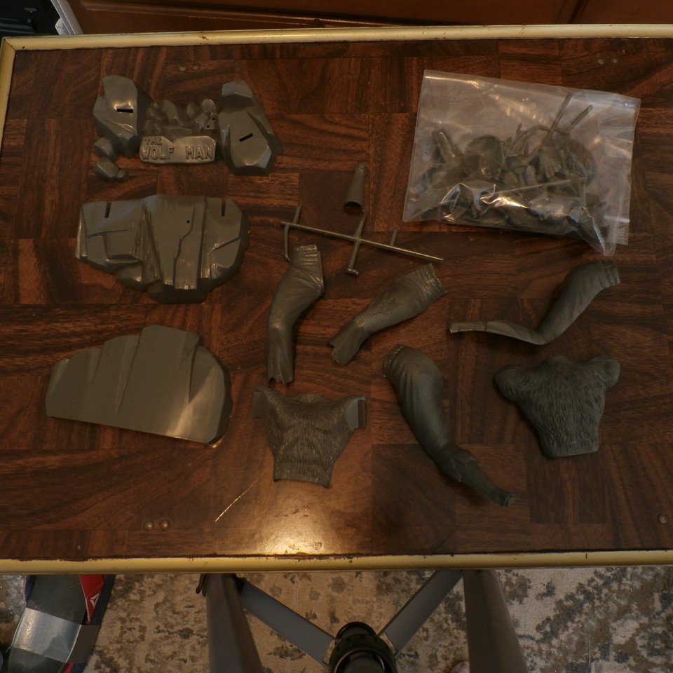 Aurora The Wolfman Model Kit Vintage 1962 Original Complete | eBay