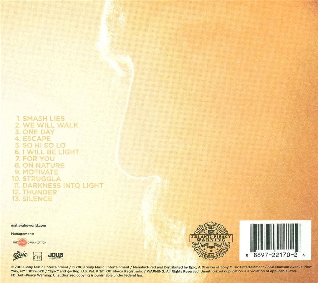 Light ~ Matisyahu Epic Records 2009 13 Tracks | eBay