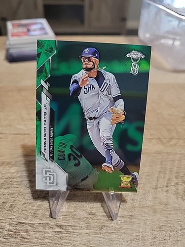 Fernando Tatis Jr. - 2020 Topps Chrome Ben Baller #84 Green Refractor ...