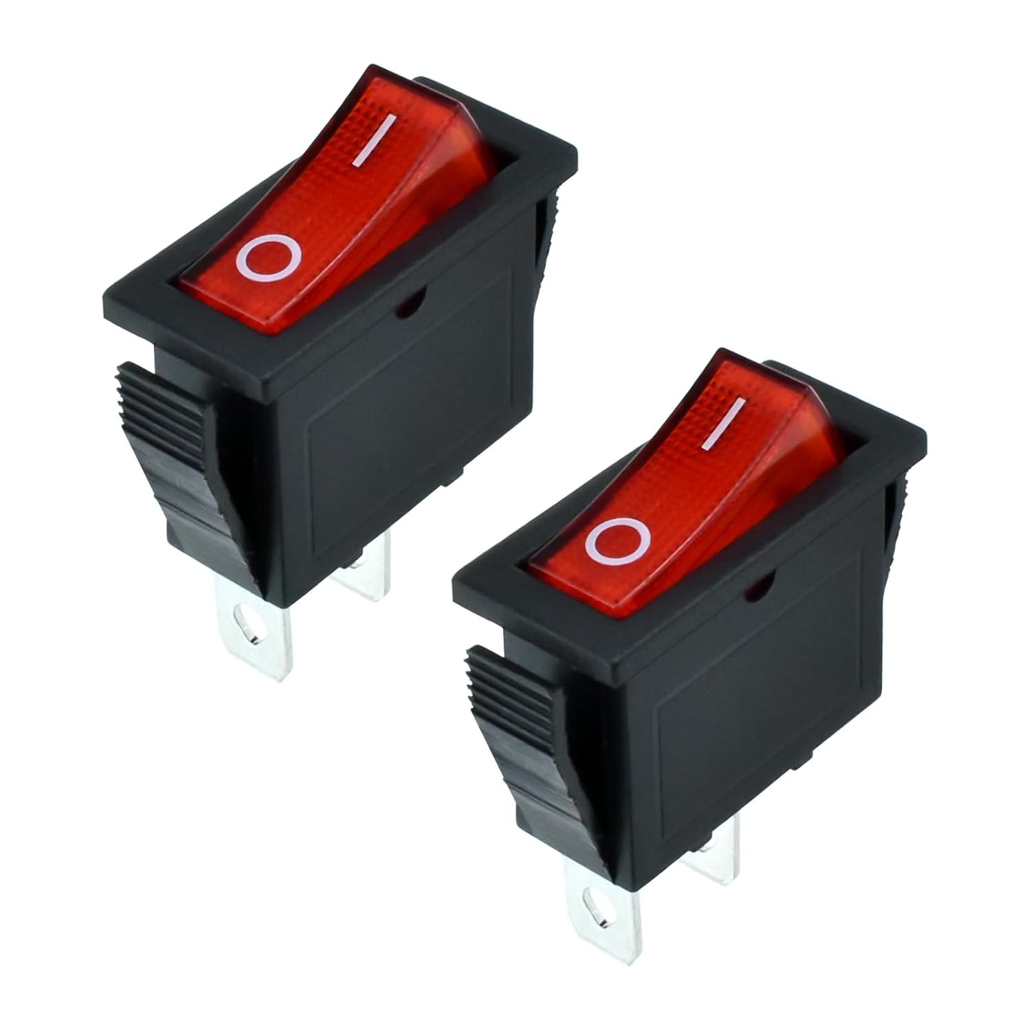 2 Pin 2 Position Boat Shaped Rocker Switch, KCD3-101 ON/Off Snap in ...