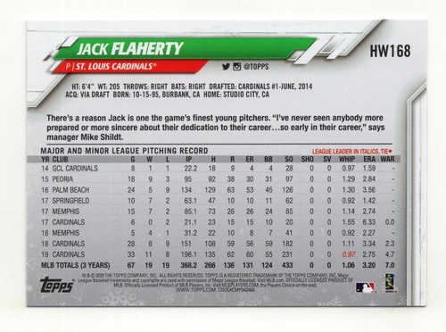2020 Topps Holiday #HW168 Jack Flaherty Card | eBay