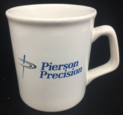 Coffee Mug Cup White Blue Print Person Precision Grey CNC Machining ...