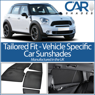 Mini Countryman 2010-16 UV CAR SHADE WINDOW SUN BLINDS PRIVACY GLASS ...