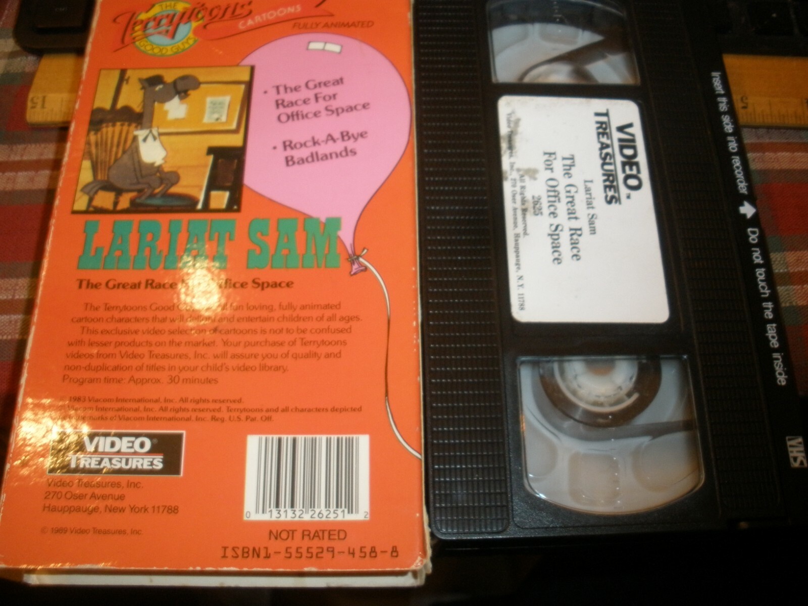 VHS Terrytoons Lariat Sam Great Race For Office Space VHS Rock a bye ...