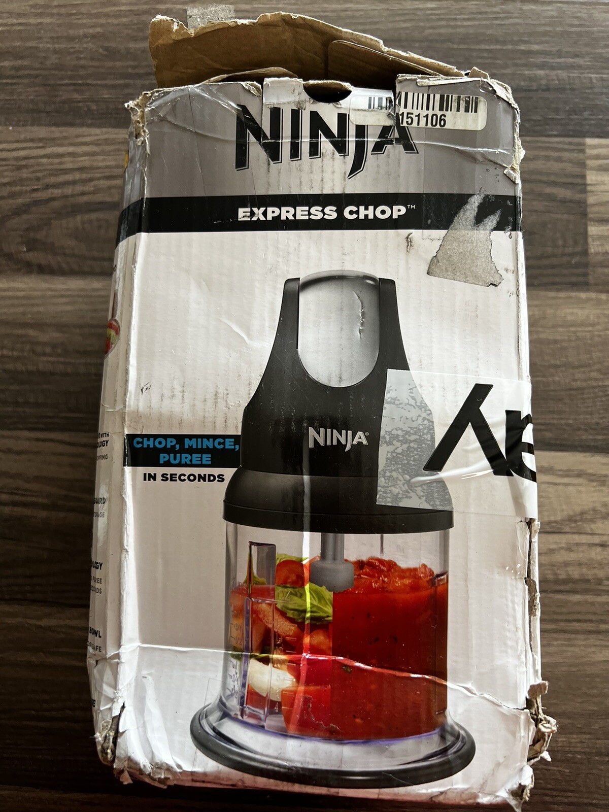 Ninja® Express Chop® Electric Food Chopper NJ100WM- Box Damage/ U ...