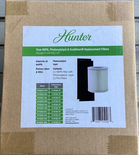 Hunter True HEPA Photocatalyst & EcoSilver Replacement Filters H-HF450 ...